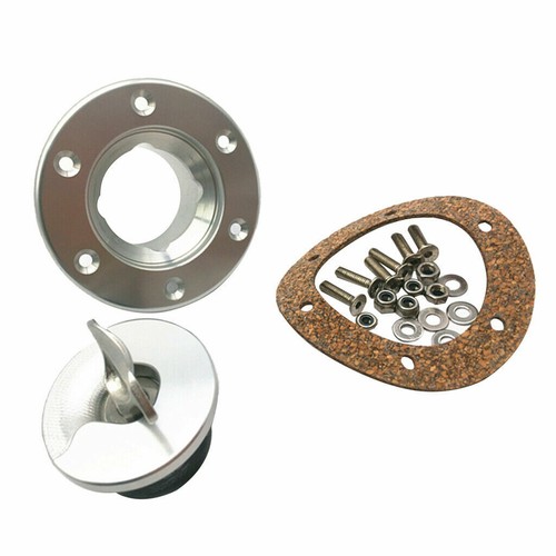 Universal Auto Fuel Filler Neck Pop Up Gas Cap Flush Mount with 6 Holes ...