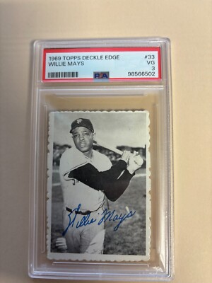 1969 Topps - Deckle Edge Willie Mays #33 PSA 3 | eBay