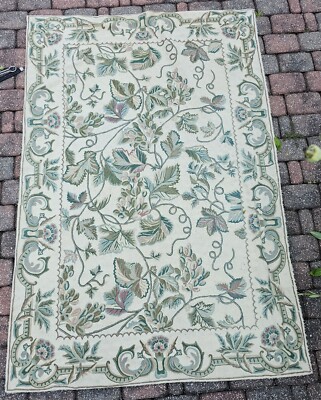 Marcella Vine Fine Rugs 100% Wool India 4 x 6 | eBay