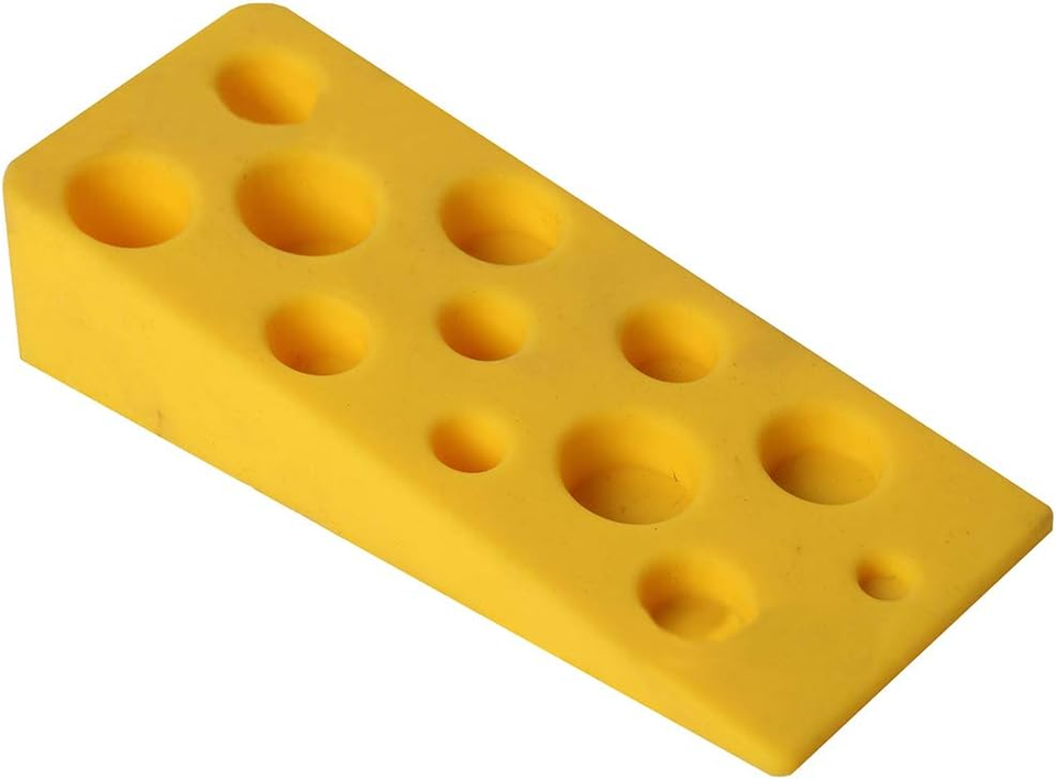 2Pcs Rubber Door Stopper Security Door Stop Cheese Design Gate Wedge ...