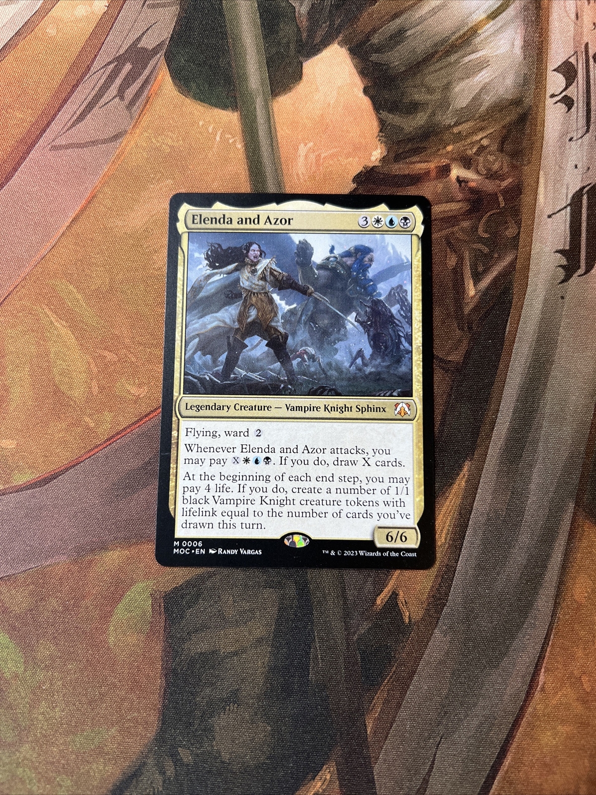 MTG Elenda and Azor Commander: March of the Machine 0006 Regular Mythic ...