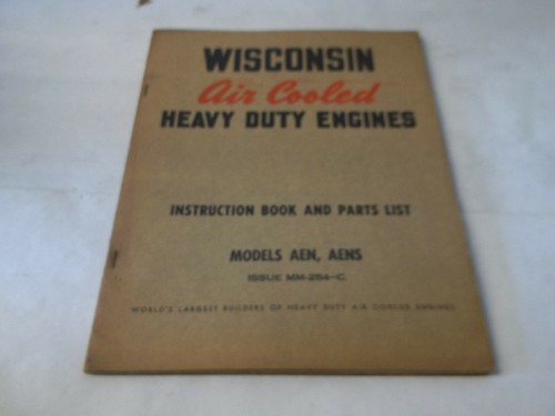Wisconsin Air cooled heavy duty engine AEN AENS parts list ...
