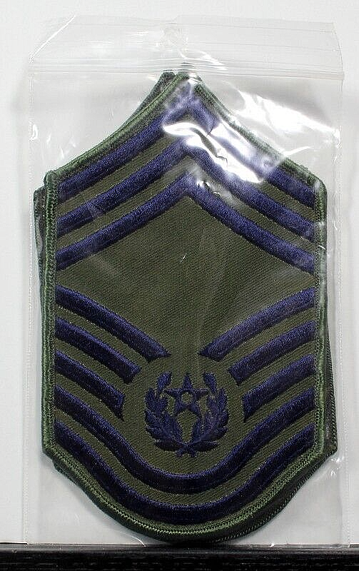 USAF Female Chief Master Sergeant of the Air Force Stripes OD Fatigue ...