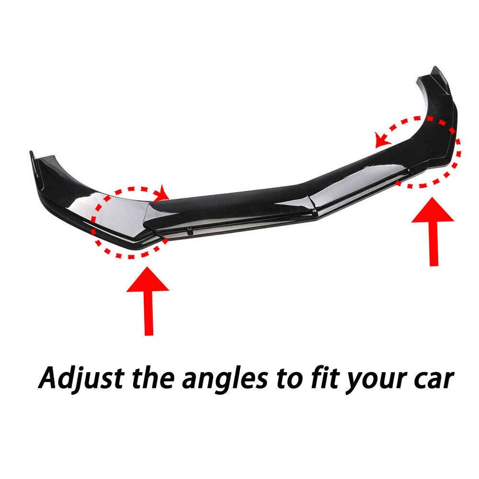 For Infiniti FX35 FX37 FX45 FX50 Glossy Black Front Bumper Lip Splitter ...