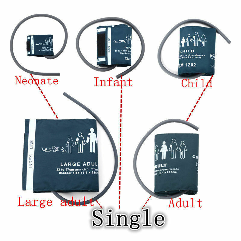 Reusable NIBP Cuff Blood Pressure for Patient Monitor Cuff Single tube ...