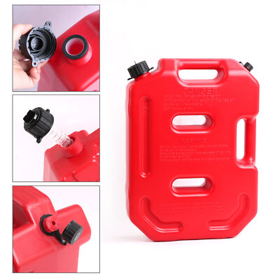 10L Oil Can Gas Container Pot PE Gasoline Anti-static Fuel Tank Pack 2. ...