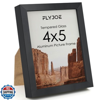 FLYJOE 4x5 Metal Picture Frame - Black Aluminum Picture Frames with ...