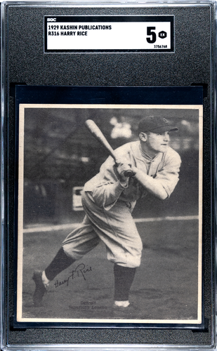 1929 Kashin Publications (R316) Harry Rice SGC 5 | eBay