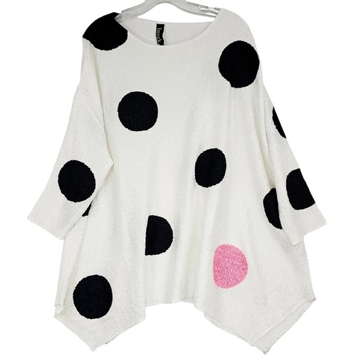 Berek Oversized White & Black Dot Tunic Top Blouse Women's Plus size 2 ...