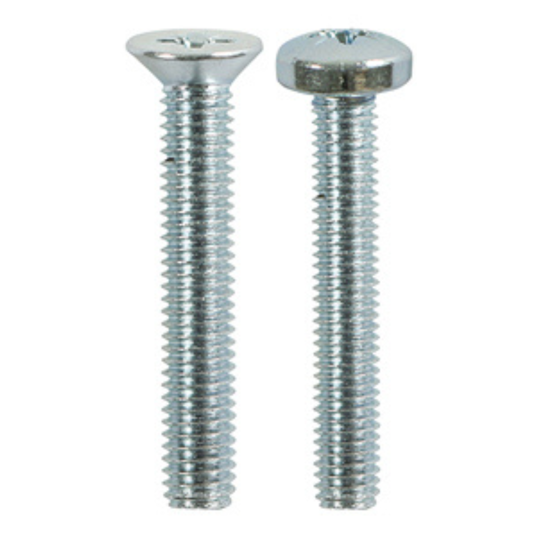 M4 M5 M6 M8 PAN HEAD, CSK HEAD MACHINE SCREWS BOLTS - POZI HEAD ZINC ...