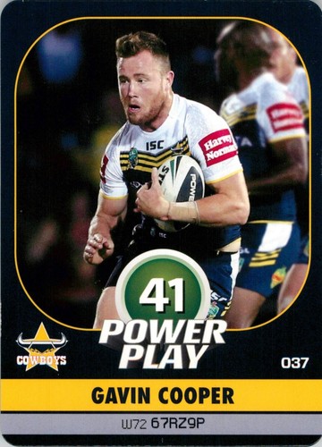 Nouveau 2015 NORTH QUEENSLAND COWBOYS NRL Premiers Card GAVIN COOPER... | eBay