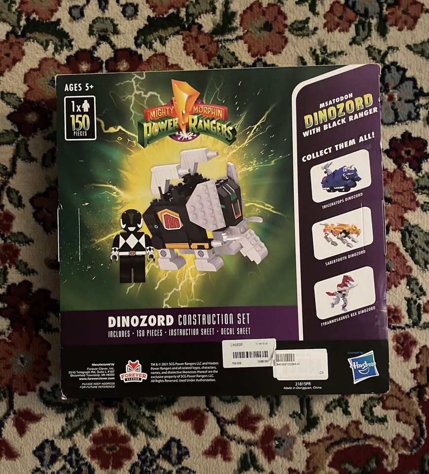 Mighty Morphin Power Ranger 150pc Mastodon Dinozord With Ranger ...