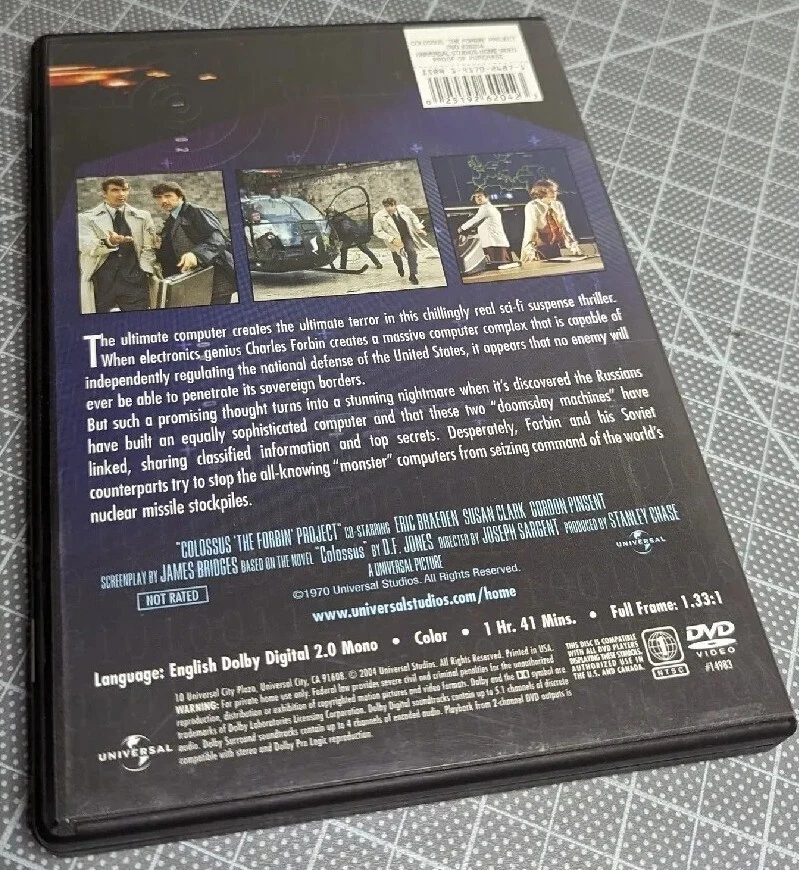 Colossus The Forbin Project Dvd