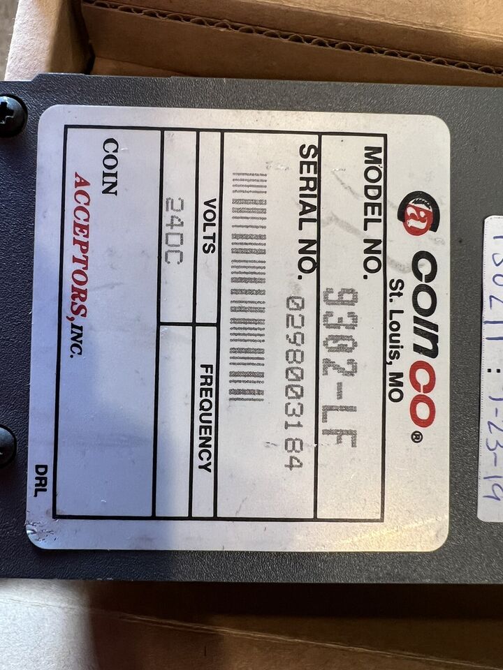 CoinCo 9302-LF Vending Coin Mechanism | eBay