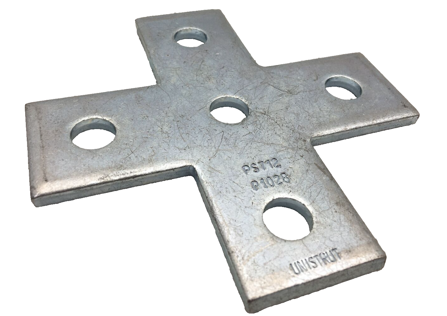 P1028 EG ATKORE UNISTRUT 5 HOLE CROSS FLAT PLATE BRACKET METAL 1/2 ...