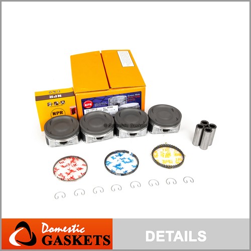 NPR Pistons w/ Rings fit 04-12 Subaru Impreza WRX STi Turbo 2.5L DOHC ...