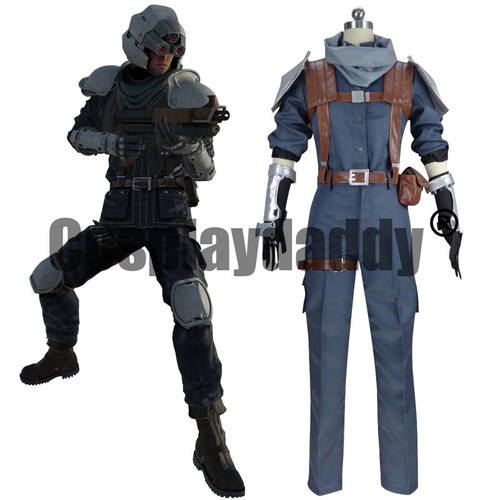Final Fantasy VII FF7 Shinra Security Officer Uniform Game Cosplay ...