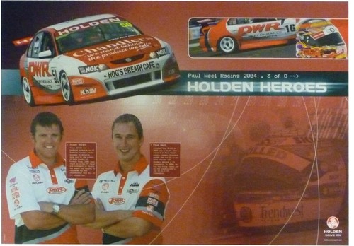 Holden VY 2004 Paul Weel Racing Jason Bright Paul Weel 3 of 8 Poster ...