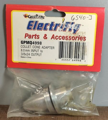 Great Planes Electrifly GPMQ 4998 Collect Cone Adapter 8.0 mm To 3/8x24 ...
