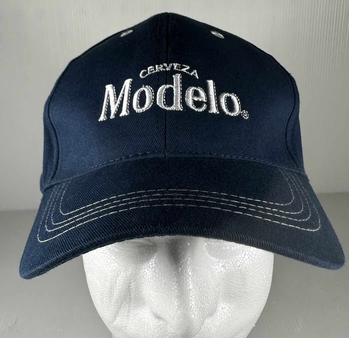 CERVEZA MODELO Hat Cap Navy Blue Adjustable Embroider… - Gem