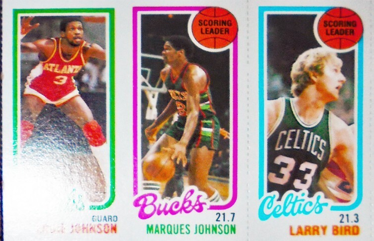 1980-81 -LARRY BIRD ROOKIE CARD- TOPPS Vintage Basketball Cards Uncut ...