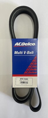 Genuine AC Delco New Multi Rib Drive Belt 6PK1940 GM#19376101 | eBay ...