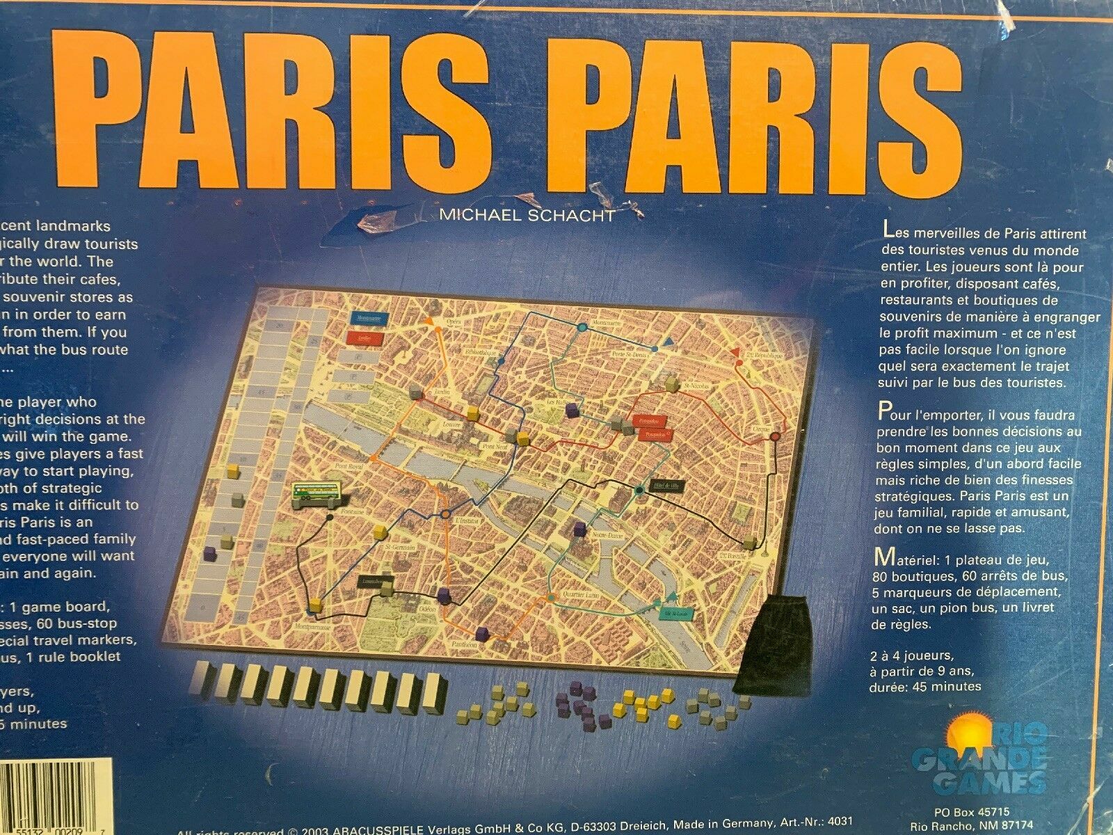 Paris Paris Board Game - NEW SEALED | eBay