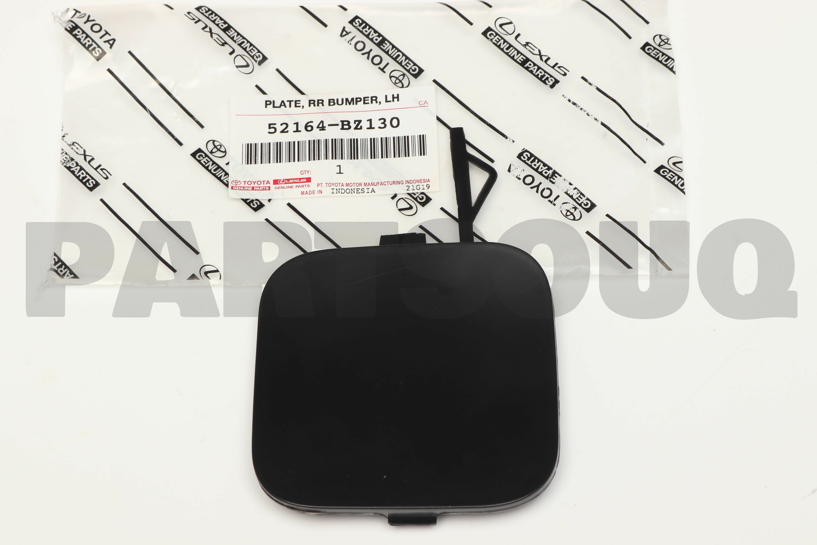 52164BZ130 Genuine Toyota PLATE, REAR BUMPER, LH 52164-BZ130 | eBay