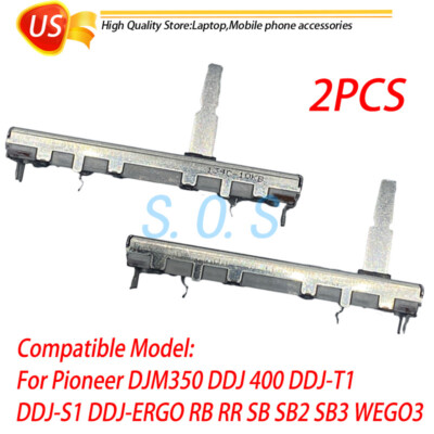 2 x Fader Fit Pioneer DJM350 DDJ400 DDJ-S1 DDJ-ERGO RB SB SB2 SB3 WEGO3 ...