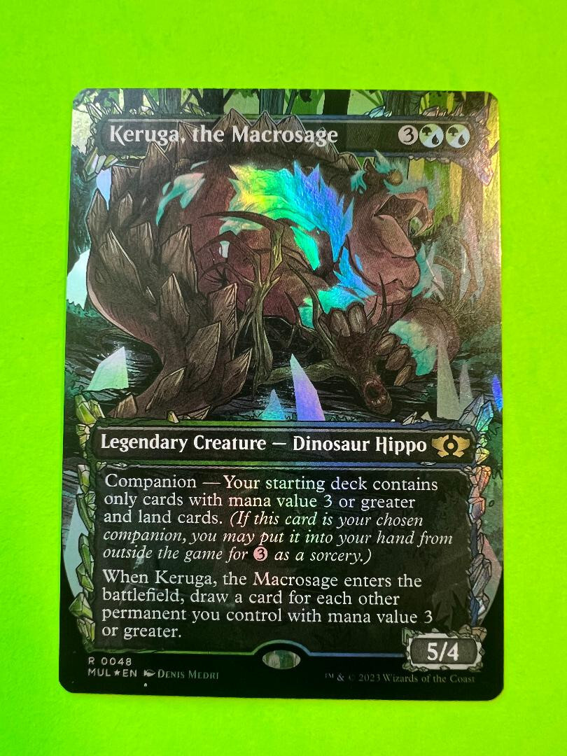 MTG March of the Machine ( Keruga, the Macrosage ) FOIL Showcase | eBay