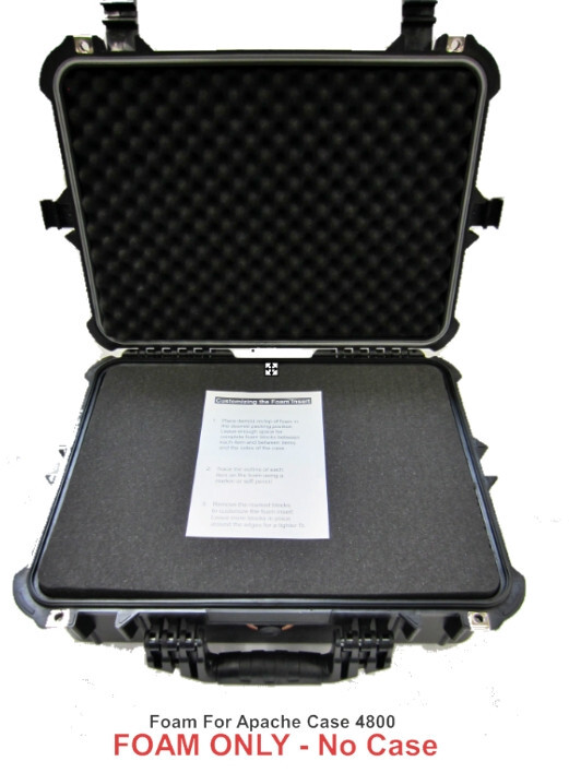 For Pelican Apache 4800 Case Replacement Foam Inserts - 2 Piece Set For ...