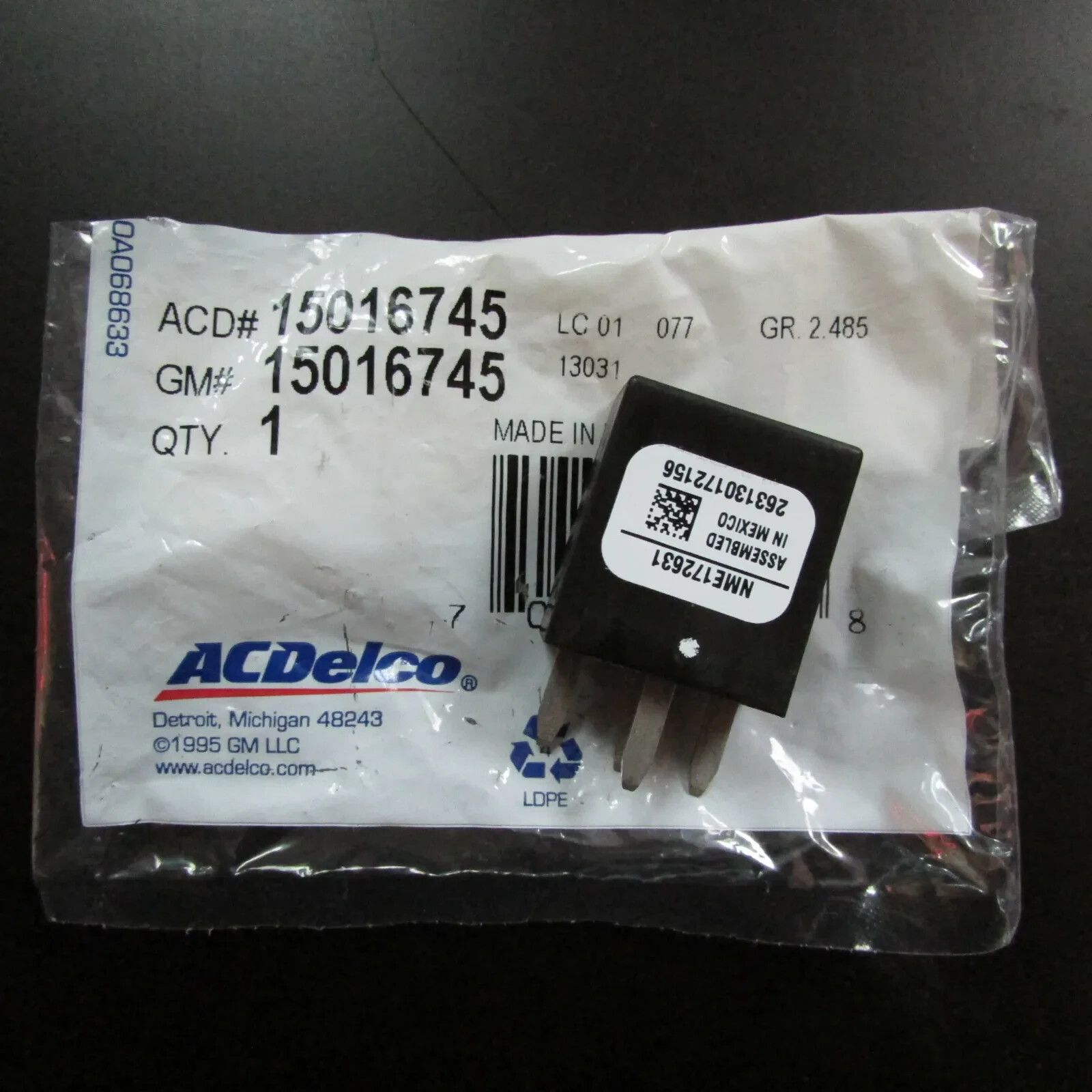 NEW GENUINE GM ACDelco Headlight Relay 15016745 | eBay