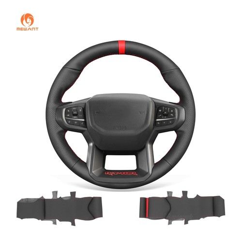 MEWANT Stitch PU Leather Steering Wheel Cover for Ford Ranger Raptor ...