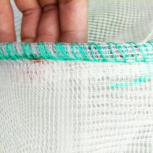 White Nylon Fishing Net Shrimp Cage Chain PVC Floats River Pond Fish ...