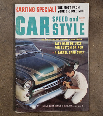Car SPEED and STYLE Magazine 1960 vtg Hot Rod Drag Racing Custom How To ...