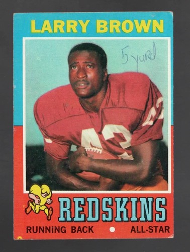 1971 Topps Larry Brown Washington Redskins #115 Good (writing) | eBay