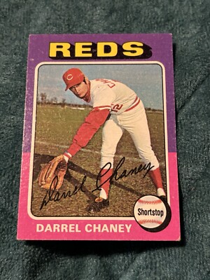 1975 Topps Mini #581 Darrel Chaney Cincinnati Reds WS Champ 1975 | eBay