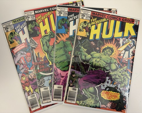 The Incredible Hulk Comic Book Lot #224-227 (Marvel Comics, 1978) | eBay