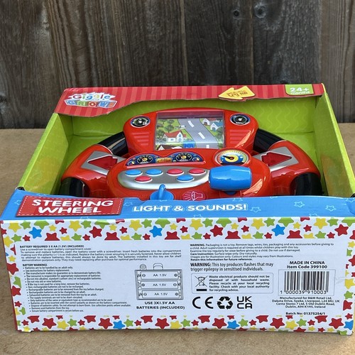 Giggle and Grow Blue Steering Wheel With Light & Sound Ideal Gift For ...