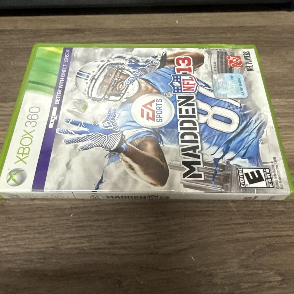 Madden NFL 13 (Microsoft Xbox 360, 2012) No Manual Cracked Case Retro ...
