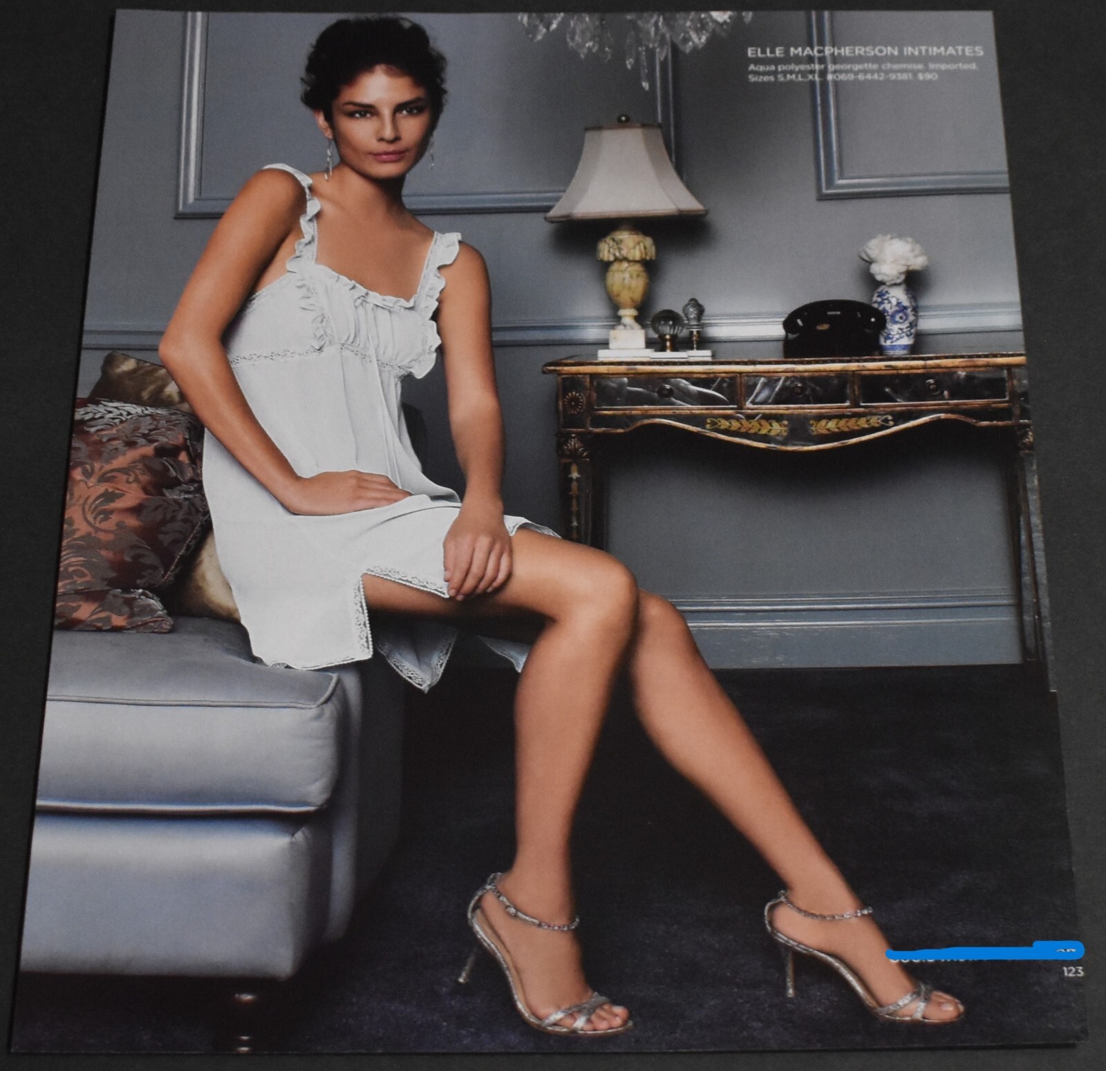 2007 Print Ad Sexy Heels Long Legs Brunette Lady Elle Macpherson ...