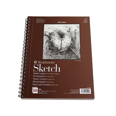 Strathmore 400 Sketch Block, 100 Sheets, 21 x 29.7 cm, 89 gsm, Natural ...