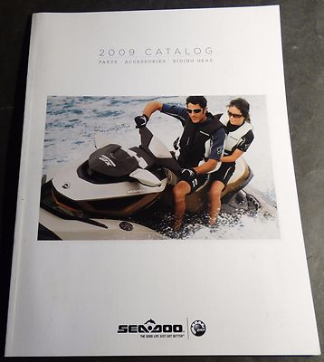 2009 SEA DOO PARTS, ACCESSORIES, AND RIDING GEAR SALES CATALOG BROCHURE ...
