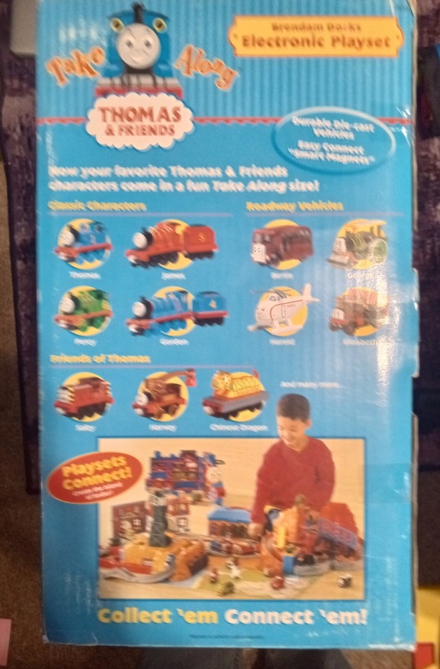 TAKE ALONG THOMAS Brendam Docks Electric Playset brand New in box RARE ...