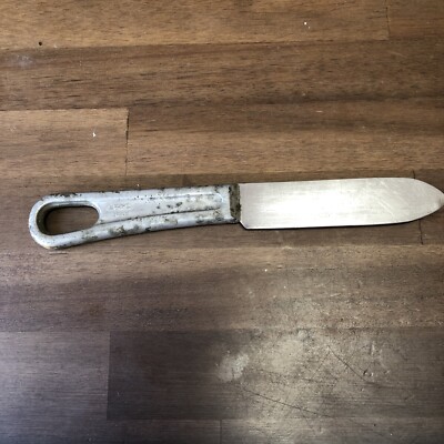 1945 Vtg 3 1/2" Blade US MILITARY LF&C Mess Knife Cast Aluminum Handle ...