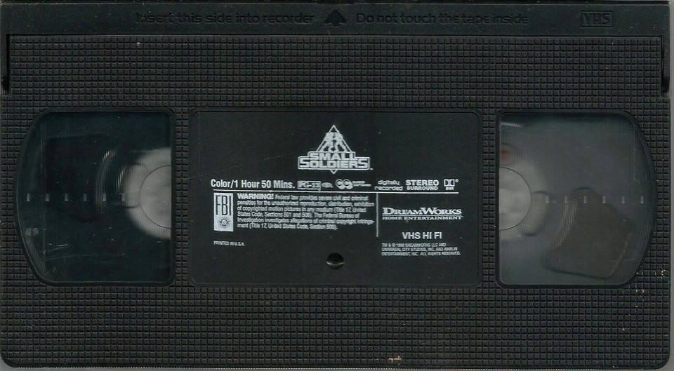 Small Soldiers VHS 1998 Kirsten Dunst Jay Mohr Phil Hartman Fantasy ...