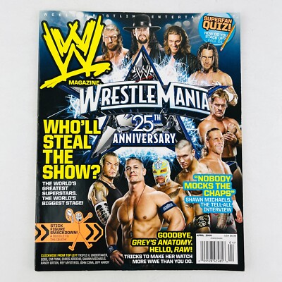 WWE - World Wrestling Entertainment April 2009 Magazine Wrestlemania ...