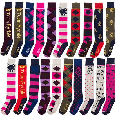 Ladies Knee High Riding Socks Womens Tall Boot Sock Equestrian ...
