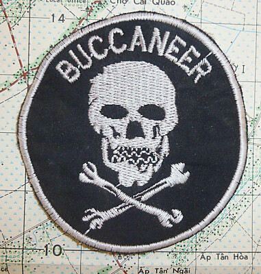 JOLLY ROGER - Patch - US NAVY - Air Attack - BUCCANEERS - - Vietnam War ...