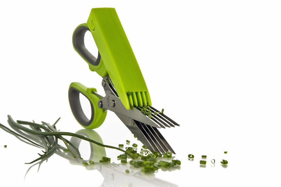 Gourmet HERB SCISSORS THE BEST Shears Chop ~ Mince Herbs for Instant ...